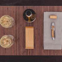 China Functional Design Bamboo Sculpture Gift Box Deluxe Corkscrew 31.75 x 31.75 x 19cm for sale