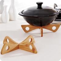 China Detachable Sustainable Kitchen Tableware Bamboo Plate Holder Multifunctional for sale
