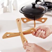 China Detachable Sustainable Kitchen Tableware Bamboo Plate Holder Multifunctional for sale