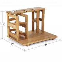 China Multifunctional Cheese Board Bamboo Chopping Blocks with Wine Rack and Napkin Rack for sale