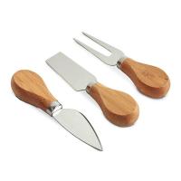 China Round Bamboo Kitchen Cutting Board Knife Set For Chopping Blocks for sale
