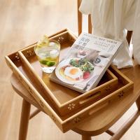 China 3L Sustainable Bamboo Serving Tray For Dessert Food ISO9001 certificated for sale