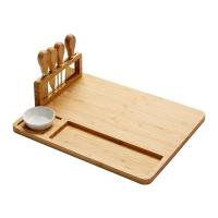 China Dishwasher Safe Cheese Bamboo Cutting Board Serving Tray for sale