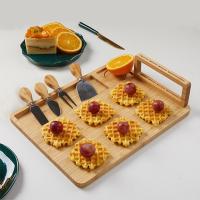 China Dishwasher Safe Cheese Bamboo Cutting Board Serving Tray for sale