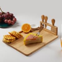 China Dishwasher Safe Cheese Bamboo Cutting Board Serving Tray for sale