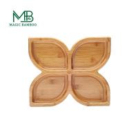 China Source Eco-Friendly Bamboo Tray Customizable Specifications for Dried Fruit and Snacks for sale