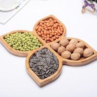 China Source Eco-Friendly Bamboo Tray Customizable Specifications for Dried Fruit and Snacks for sale