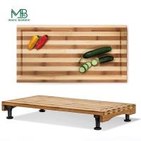 China Chopping Blocks for Commercial Buyers Multi-Functional Bamboo Countertop Cutting Board for sale
