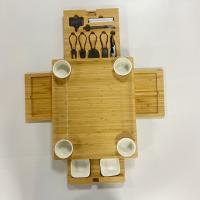 China Kitchen Charcuterie Bamboo Eco Friendly Cutting Board Set With Cutlery And Slates for sale