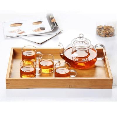 China Nesting Natural Bamboo Food Tray Decorative Rectangle Odm for sale