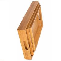 China Nesting Natural Bamboo Food Tray Decorative Rectangle Odm for sale