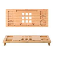 China Custom Logo Natural Bamboo Computer Stand in 60x25x6cm for Modern Luxury Design for sale