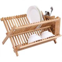 China Easy to Clean Natural Bamboo Dish Rack with 1L Capacity and Custom Design Accepted for sale