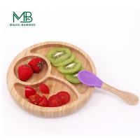 China Custom ECO Bamboo Food Plates with Serving Tray Occasion Giveaways 20x20x3cm for sale