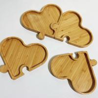 China Removable Bamboo Tray Set Dinnerware Type Tray Heart-Shaped Design for Kitchen Serving for sale