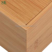China Non-folding Rack Multifunctional Bamboo Facial Cube Tissue Box for Bathroom or Kitchen for sale