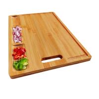 China Eco Friendly Natural Bamboo Cutting Board 30*21.1*1.5cm Size Custom Logo for Kitchen for sale