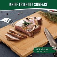 China Commercial Buyer's Perfect Choice Sustainable Bamboo Cutting Board with Juice Groove for sale