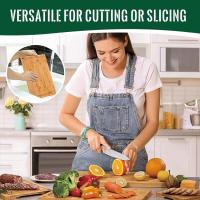 China Commercial Buyer's Perfect Choice Sustainable Bamboo Cutting Board with Juice Groove for sale