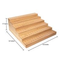 China Six Tier Food Stand Bamboo Skewer Holder for Buffet Cocktail Parties and Catering Events for sale