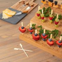China Six Tier Food Stand Bamboo Skewer Holder for Buffet Cocktail Parties and Catering Events for sale