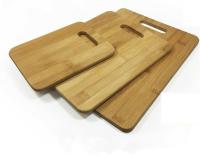 China Hot Seller Natural 3-piece Bamboo Cutting Board Set Perfect for Kitchen and Chopping for sale