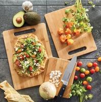 China Hot Seller Natural 3-piece Bamboo Cutting Board Set Perfect for Kitchen and Chopping for sale