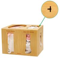 China Multi-Functional Square Wall Mount Trash Bag Grocery Bag Storage Dispenser for Kitchen for sale