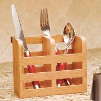 China All-Season Bamboo 2 Compartment Tableware Holder with and Custom Design Acceptance for sale