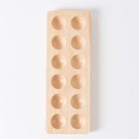 China Customized Logo Bamboo Egg Safe Storage Rack for Kitchen Fridge Display Countertop for sale