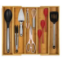 China Convenient Bamboo Drawer Organizer for Household Sundries Storage 35.6 x 27.9 x 6.4 cm for sale