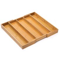 China Convenient Bamboo Drawer Organizer for Household Sundries Storage 35.6 x 27.9 x 6.4 cm for sale
