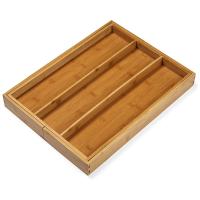 China Convenient Bamboo Drawer Organizer for Household Sundries Storage 35.6 x 27.9 x 6.4 cm for sale