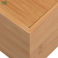 China Custom Design Accepted Home Fresh Design Sustainable Bamboo Tissue Box Holder Cover for sale