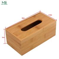 China Custom Design Accepted Home Fresh Design Sustainable Bamboo Tissue Box Holder Cover for sale
