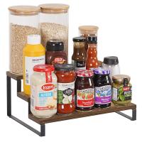 China Three-layer Spice Rack Storage Holder for Modern Kitchen Pantry Cupboard Organizer for sale