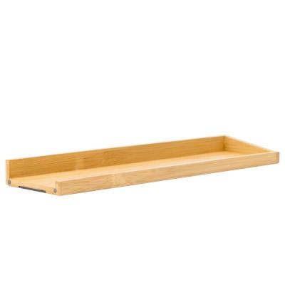 China Eco-Friendly Bamboo Magnetic Stovetop Shelf for Spice Storage for sale