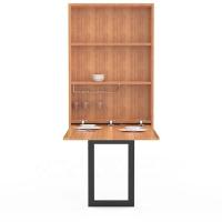 China Wall Mounted Solid Wood Bamboo Storage Cabinet Kitchen Collapsible for Cutlery for sale