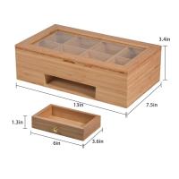 China Modern Design Natural Bamboo Tea Bag Storage Box A Perfect Addition to Your Collection for sale