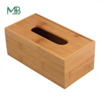 China Multifunction Bamboo Tissue Box 22x11.5x9CM Functional Design for Bathroom Essentials for sale