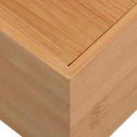 China Multifunction Bamboo Tissue Box 22x11.5x9CM Functional Design for Bathroom Essentials for sale