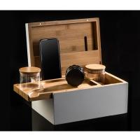 China Stash Box Set CE / EU Certificate Herbal Grinder Rolling Tray Bamboo Storage Box for sale