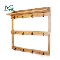 China Practical Bag Coffee Mug Holder Wall Mount with 3-Tier Display and 12 Organizer Hooks for sale