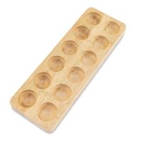 China Customized Logo Egg Tray for Milk Shake Storage in Fridge Direct Bamboo Safe Display Rack for sale
