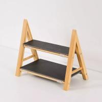 China Natural Bamboo Display Stand for Exquisite Party Cakes and Desserts CE / EU Certified for sale