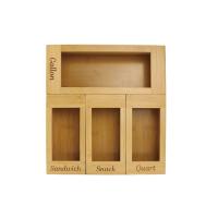 China Aluminum Food Container 100% Natural Bamboo Ziplock Bag Storage Box with Cover for sale