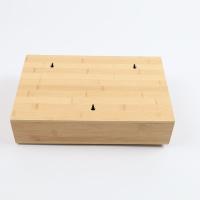 China Wall Mount GLOSSY Bamboo 3 in 1 Wrap Dispenser with Cutter and Organizer 35.5*25*7.8cm for sale