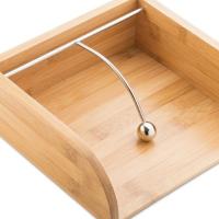 China CE / EU Certified Bamboo Tissue Storage Holder for Natural Eco-friendly Napkin Storage for sale