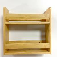China 28x28x8cm Bamboo Spice Holder Tray for In-drawer Kitchen Cabinet 3-tier Organization for sale