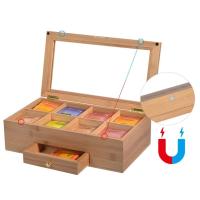 China Transform Your Vanity with Bamboo Storage Box and Drawers Capacity 3-6L 33 x 19 x 10.2 cm for sale
